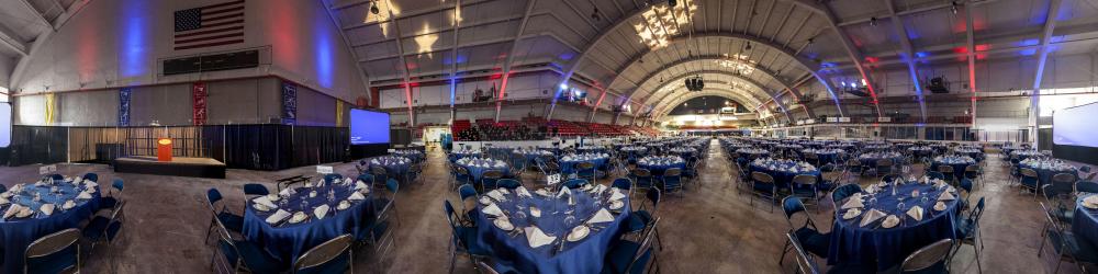 1932 Rink CSEA Dinner Set Up | Adirondacks, USA