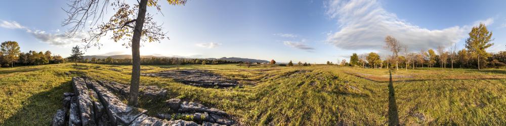His Majesty's Fort At Crown Point South Lawn | Adirondacks, USA