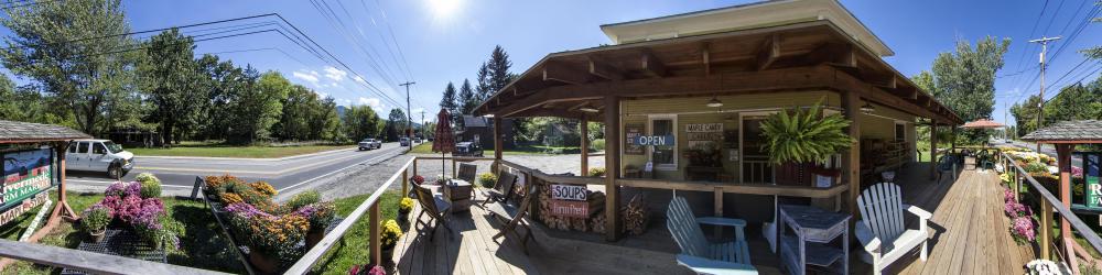 Rivermede Farm Market Porch | Adirondacks, USA