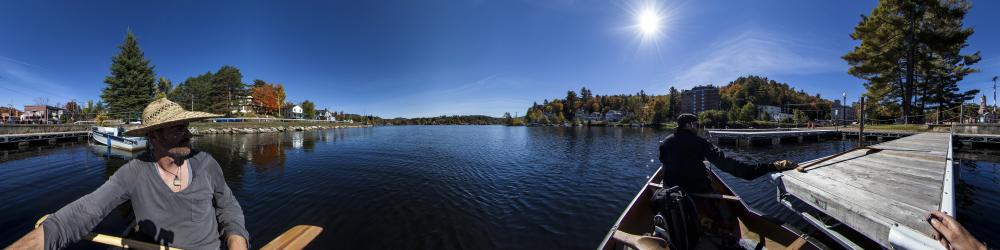 Saranac Lake River Side Park Dock | Adirondacks, USA