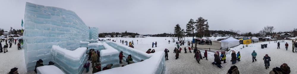 Saranac Lake Winter Carnival Ice Palace West | Adirondacks, USA