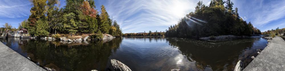 Saranac River Lower Lock - Below | Adirondacks, USA