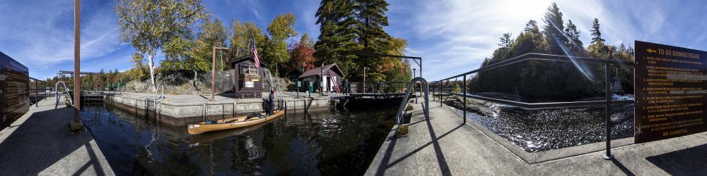 Saranac River Lower Lock - Inside | Adirondacks, USA