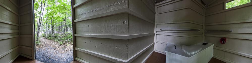 Scaroon Manor Rustic Camping Outhouse | Adirondacks, USA