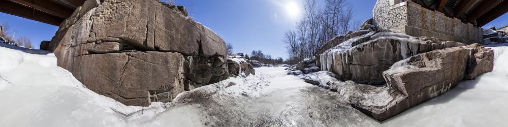 Wadhams Falls Under Bridge West | Adirondacks, USA